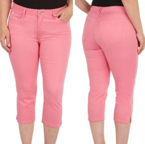 Curve Appeal | Pants & Jumpsuits | Curve Appeal Bubblegum Pink Capri ...